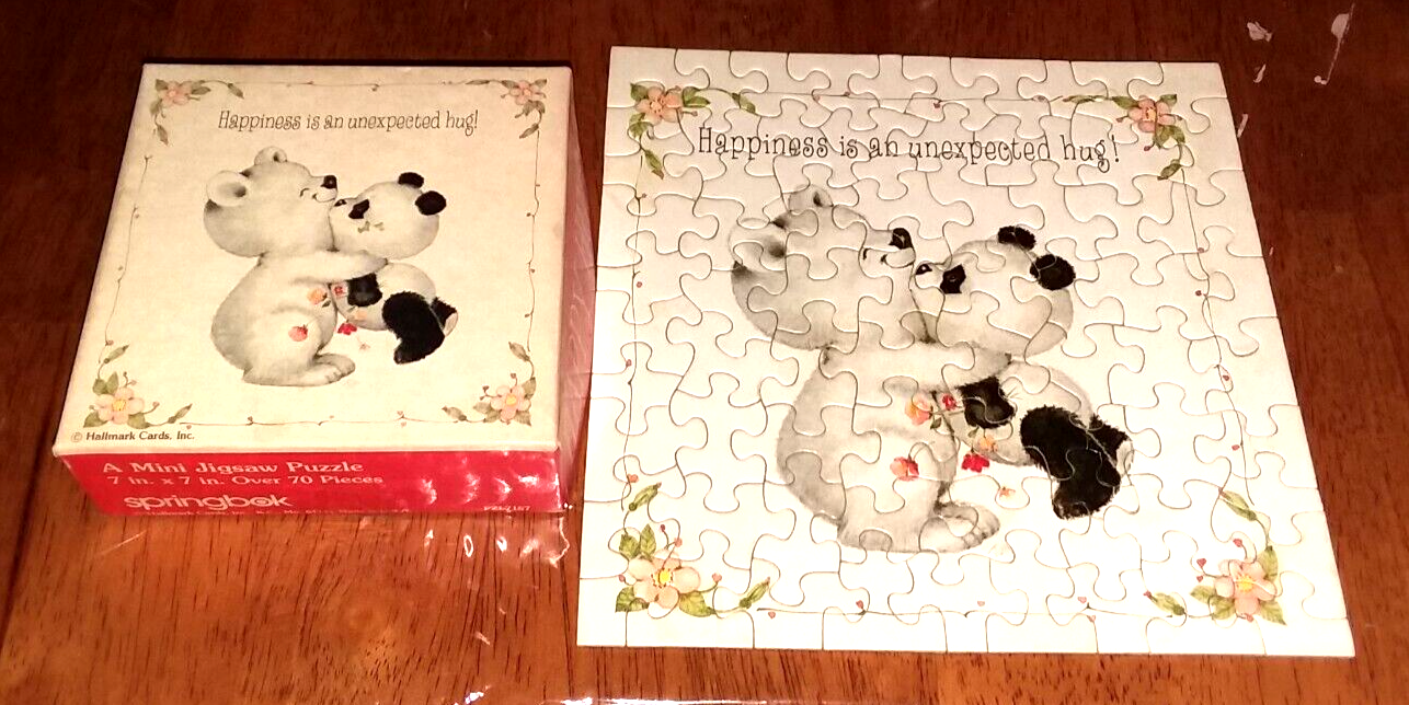 mini Springbok jigsaw puzzle titled, "Happy Hugs" PZL7167 | eBay