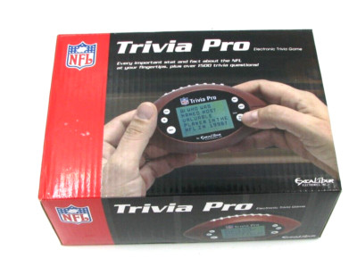 NFL Trivia Pro Electronic Handheld Game MODEL #330 Excalibur ...