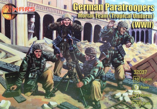 MARS German Paratroopers Mortar Team WW2 32037 1/32 Scale | eBay Australia