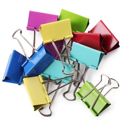 Extra Large Binder Clips 2 Inch 12 Pack Assorted Color Binder Clips ...