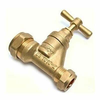 25 x 22/15/28mm Brass Mains Stopcock Tap -Copper Compression | eBay UK