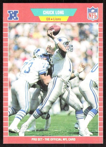 1989 902D Pro Set Chuck Long Detroit Lions #122 | eBay
