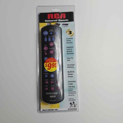 Original RCA RCU430D Systemlink 3 Universal programmable TV DVD Remote ...