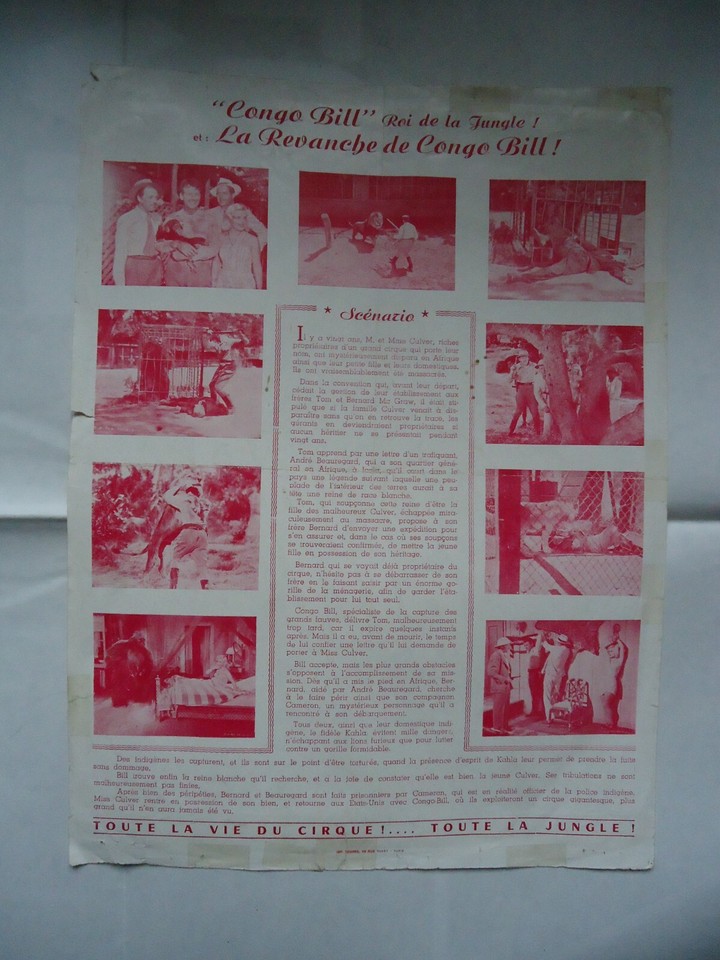 SERIAL/CONGO BILL/DON McGUIRE+CLEO MOORE/ U23M /french HERALD/AD | eBay