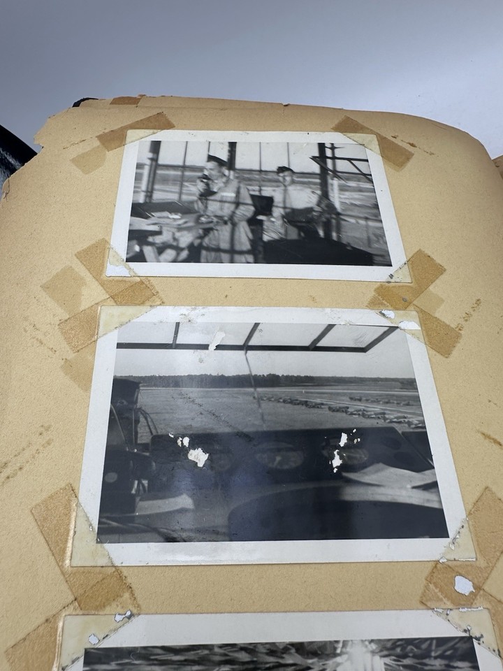 WWII Army Air Corps Air Tower Operator Photo Album Visor Cap WW2 | eBay