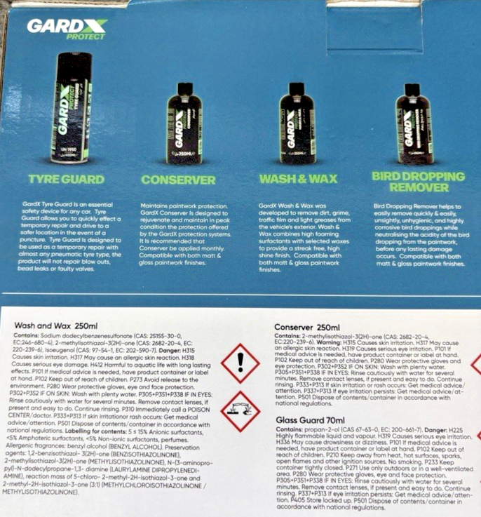 GardX Car Cleaning Kit care Protection Guard Wax Cloth Sponge Secret ...