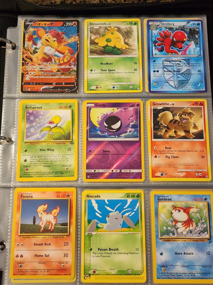 Huge Pokemon Collection Binder Vintage Modern Lot of Cards Holos Rares ...