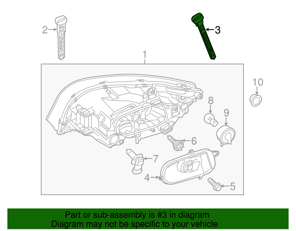 Genuine Volvo Headlamp Assembly Anchor 31294522 | eBay