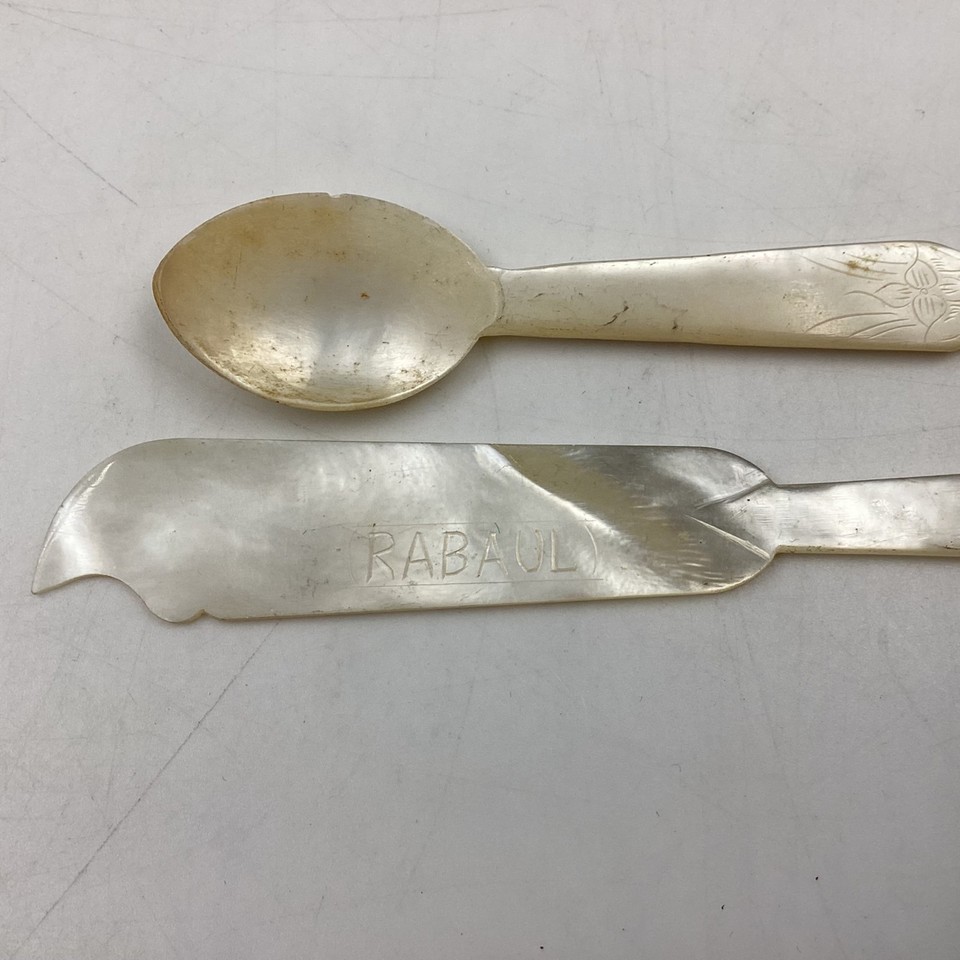 Vintage Mother of Pearl Caviar Cutlery Utensils x2 (C2) NS#8785 | eBay ...