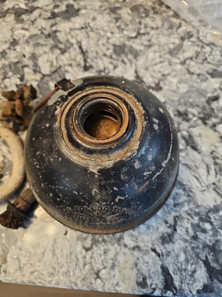 Antique The Toledo Torch Pressed Steel Smudge Pot Railroad Flare | eBay