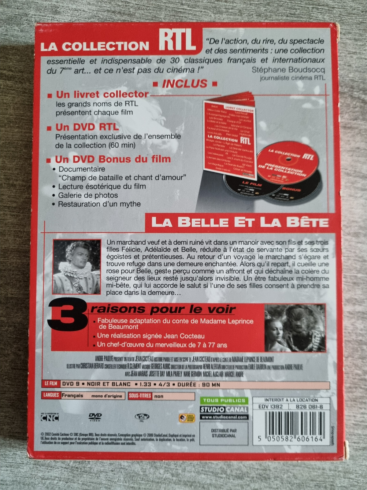 dvd la belle et la bête jean cocteau la collection RTL occasion | eBay