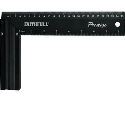 Faithfull Prestige Try Square Black Aluminium 250mm | eBay UK
