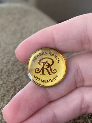 Vintage Reagan Ranch 2003 Member Gold Tone Enamel Lapel Pin (GW9) | eBay