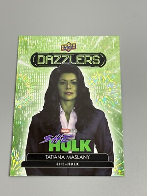 She-Hulk 2024 Upper Deck Marvel Studios Series 1 Disney+ Green Dazzlers ...