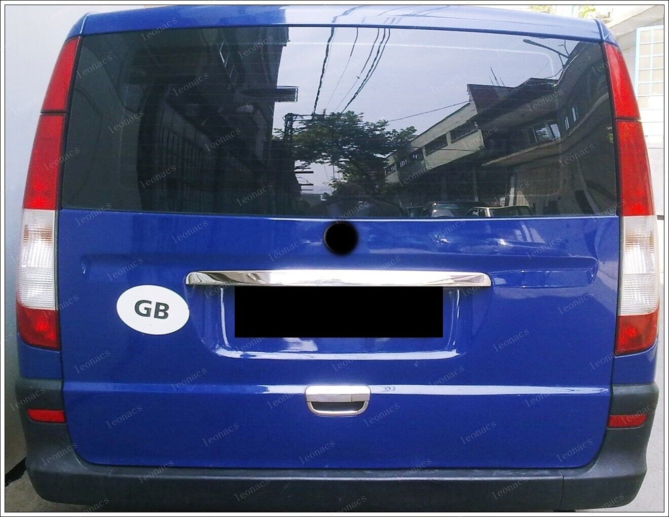 Chrome Rear Trunk Tailgate Cover S.STEEL For Mercedes VITO W639 VIANO ...