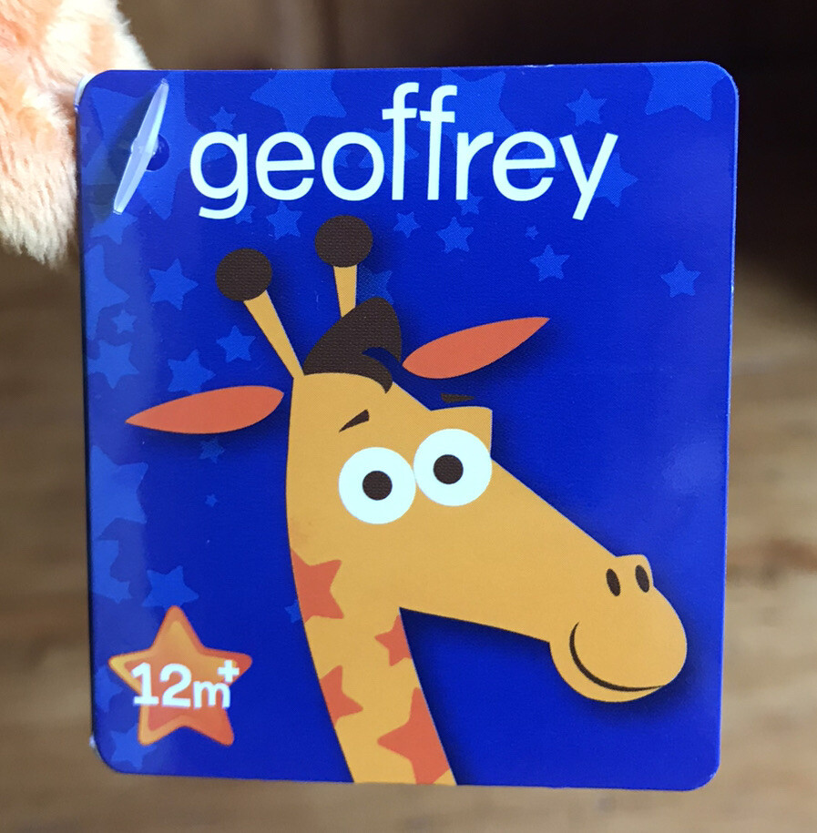 Toys "R" Us TRU Exclusive Geoffrey Giraffe Plush Doll 16in Stuffed ...