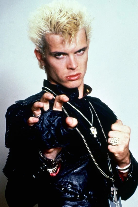 BILLY IDOL IN BLACK LEATHER JACKET POSTER | ID 20312107 by | Printblur