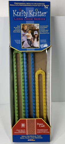 Provo Craft Knifty Knitter Long 4 Loom Series | eBay