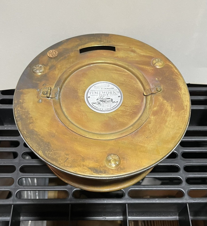 Vintage Timeworks Panama Pacific Brass Round Porthole Clock | eBay