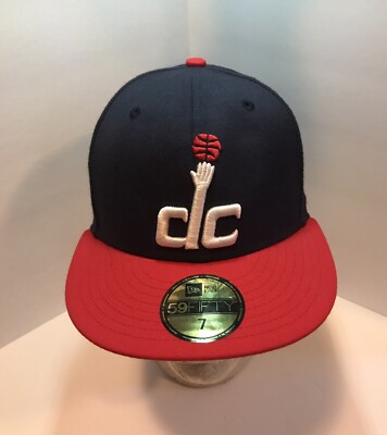 Washington Wizards Men’s 7 Fitted Hat New Era 59Fifty Red White Blue ...