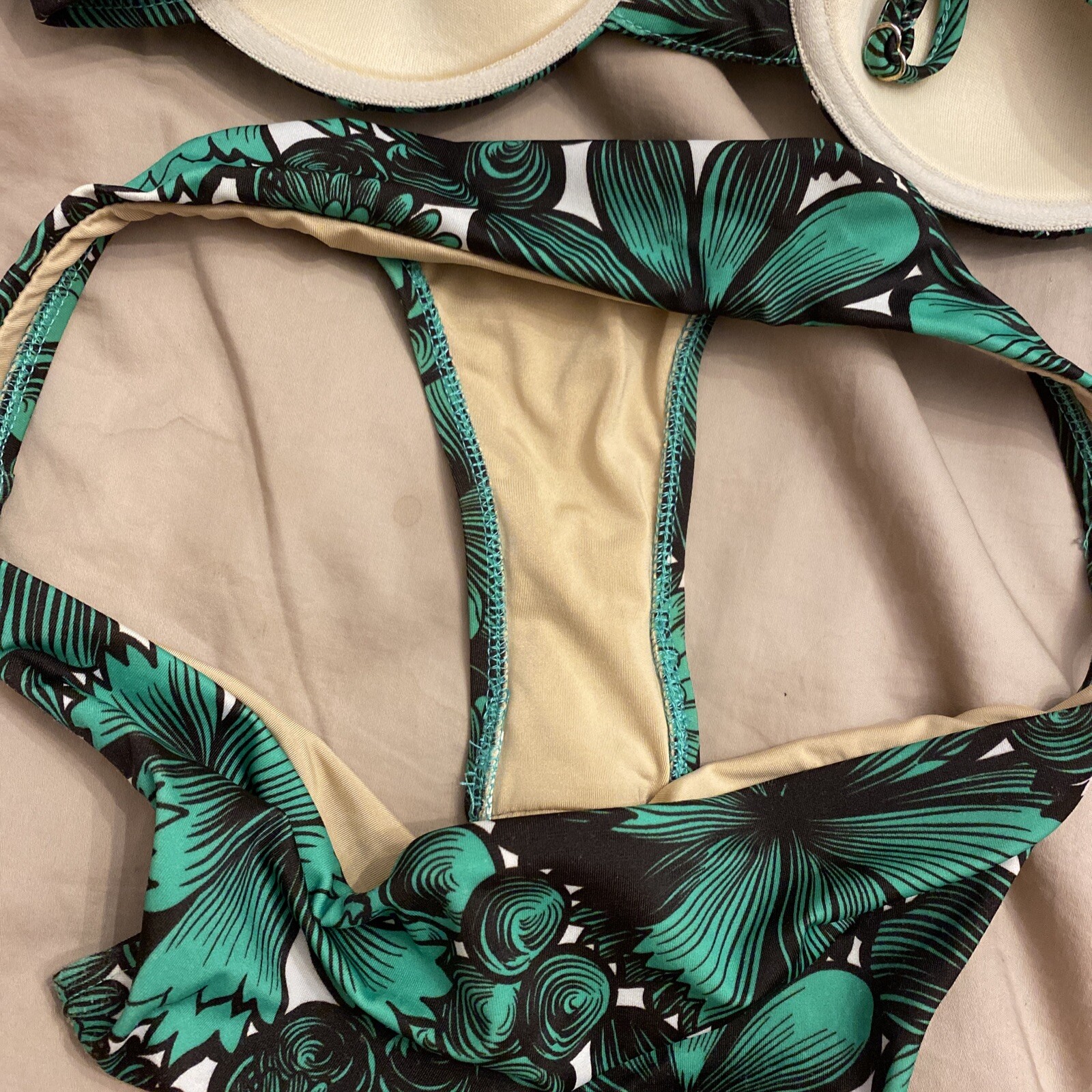 Milly Cabana Size M Tropical Floral Two 2 Piece Bikini Bathing Swim ...