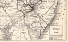 1923 Antique Reading Railroad Map Vintage Reading Lines Railway Map 602 ...