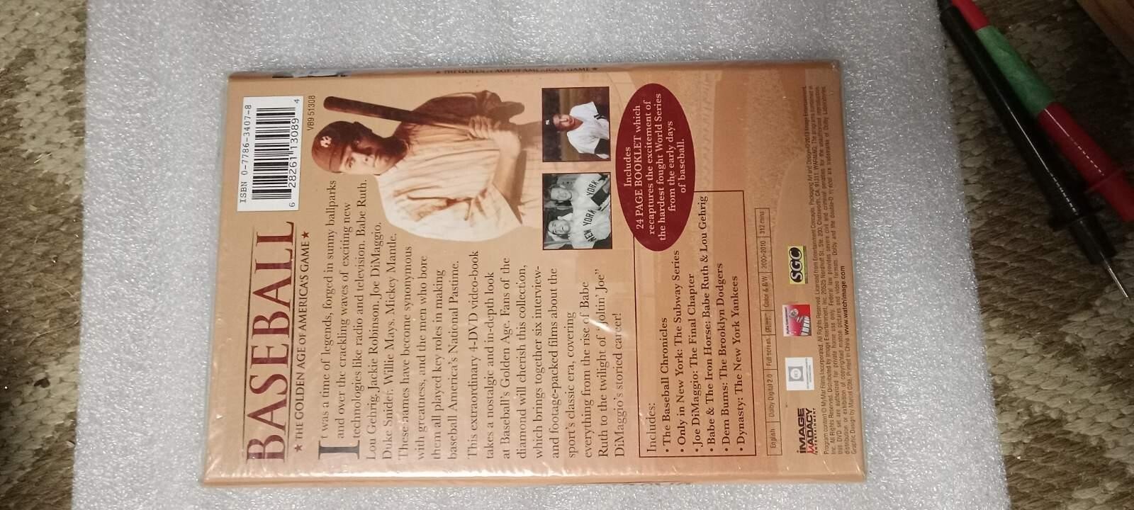 Baseball: The Golden Age of Americas Game (DVD, 2013, 4-Disc Set) for ...