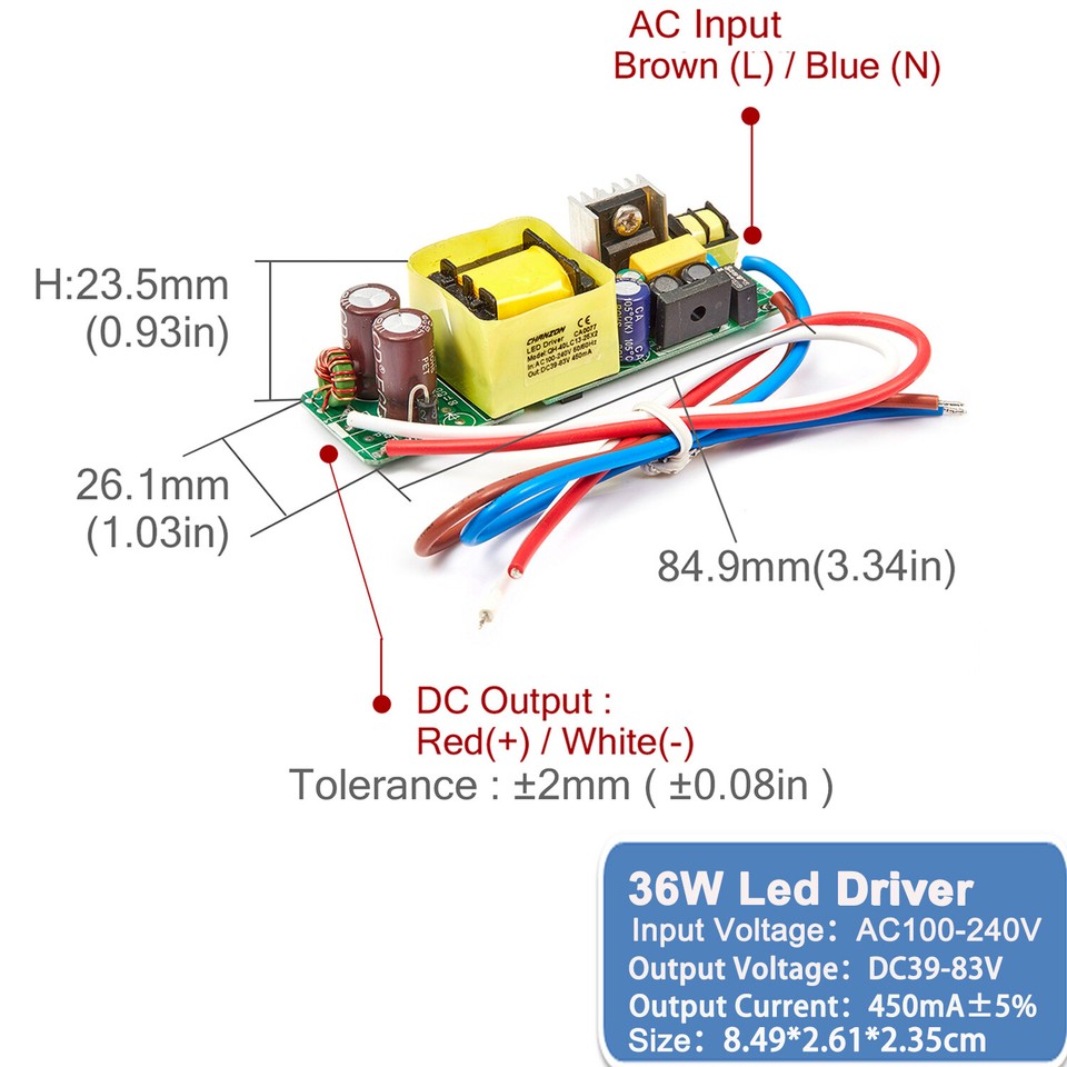 300Ma 450Ma 600Ma 900Ma 1500Ma Constant Current High Power Supply Cob ...