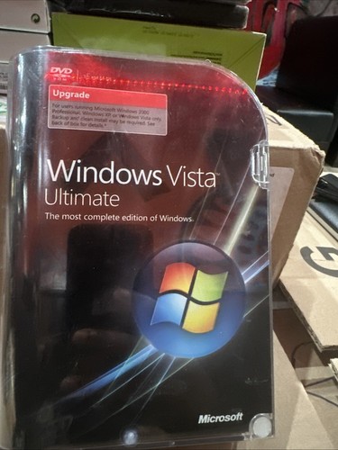 Microsoft Windows Windows Vista Ultimate Upgrade 32 & 64 bit With Key ...