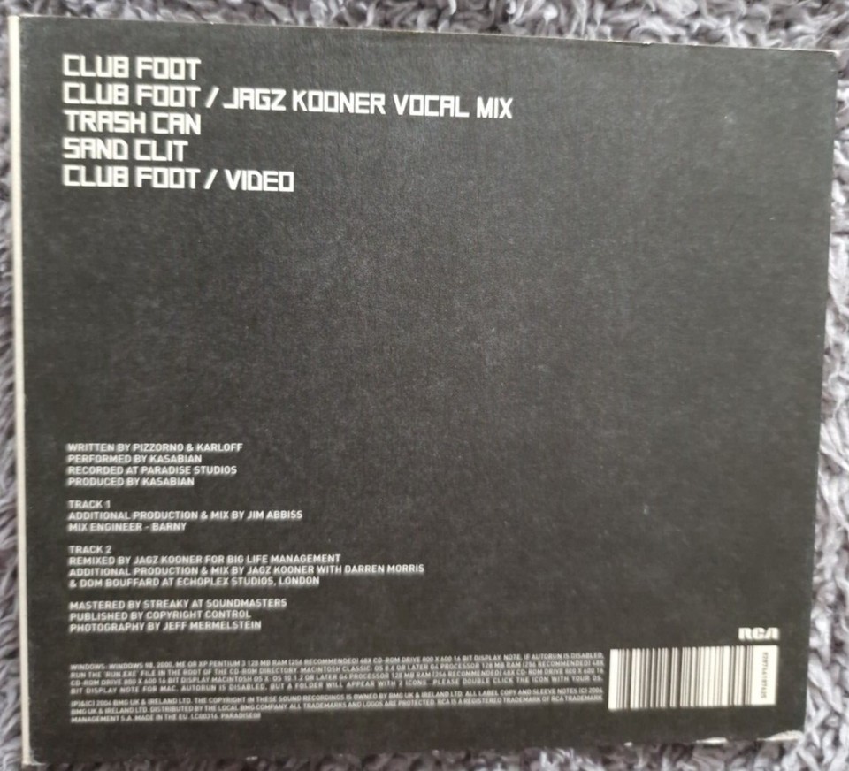 Kasabian - Club foot **Enhanced CD SINGLE** 2004 | eBay