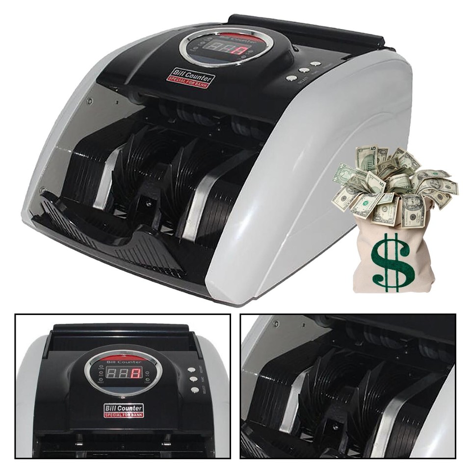 LED Display Money Counting Machine UV/MG Banknote Counter Machine 5200 ...
