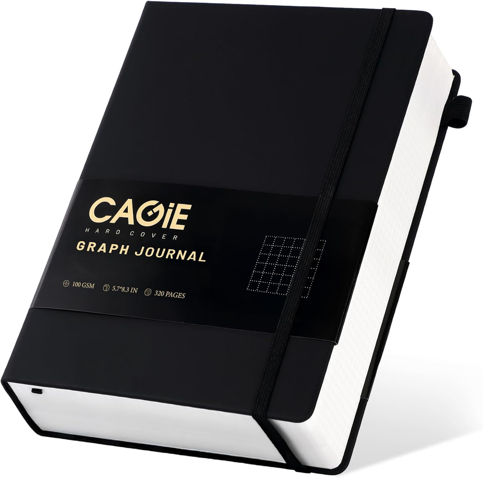 Graph Paper Notebook- 320 Pages 100 GSM Graphing Grid Journal A5 ...