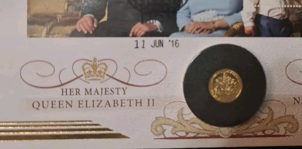 Queen Elizabeth II 90th Birthday Solid Gold Commemorative Coin Cover ...
