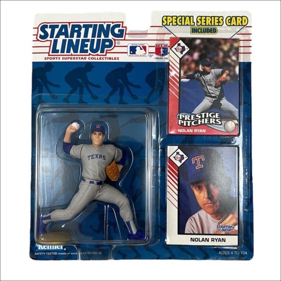 Lot of 2 Vintage Nolan Ryan Baseball Figurines MLB Texas Rangers New in ...