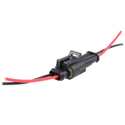 2Pin Sealed Waterproof Electrical Wire Connector Plug Auto Connector ...