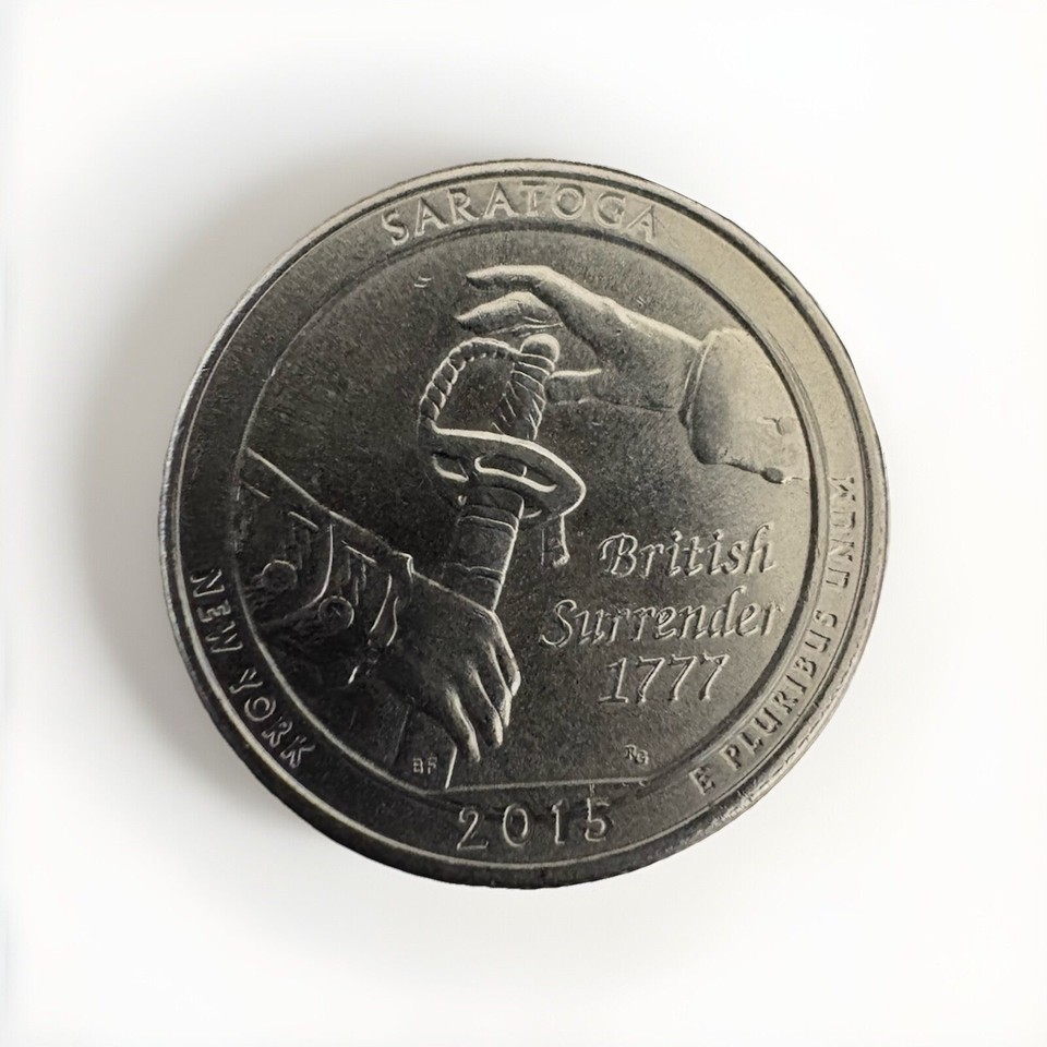 2015 Saratoga D Quarter British Surrender 1777 Extremely Rare Error ...