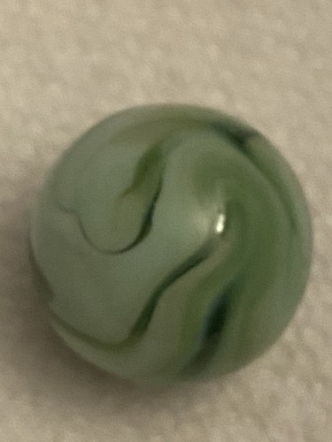 Vintage Green and White Swirl Christensen Agate Slag Marble .96 | eBay