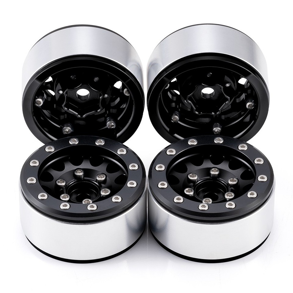 RCBATER Alu 1.55" Beadlock Wheel Rim Hub Upgrade for 1/18 UTB18 Capra ...