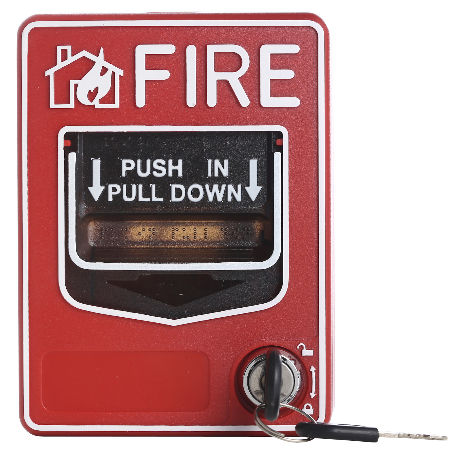 Wired Call Point Fire Reset Push In Pull Down Emergency Alarm Station ...