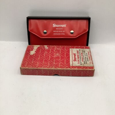 Starrett S167DZ Radius Gages Plastic Case | eBay