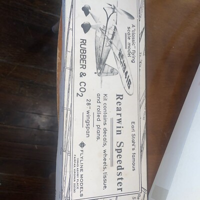 Model Airplane Kit FF): Rearwin Speedster Scale 28" Rubber or CO2 ...