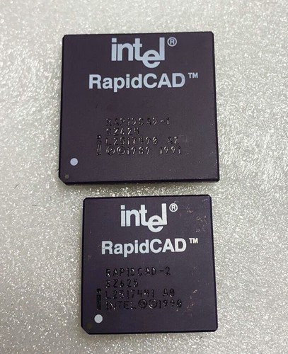 A pair of Intel RapidCAD vintage CPU collections. i386 and i387 for upgrades | eBay