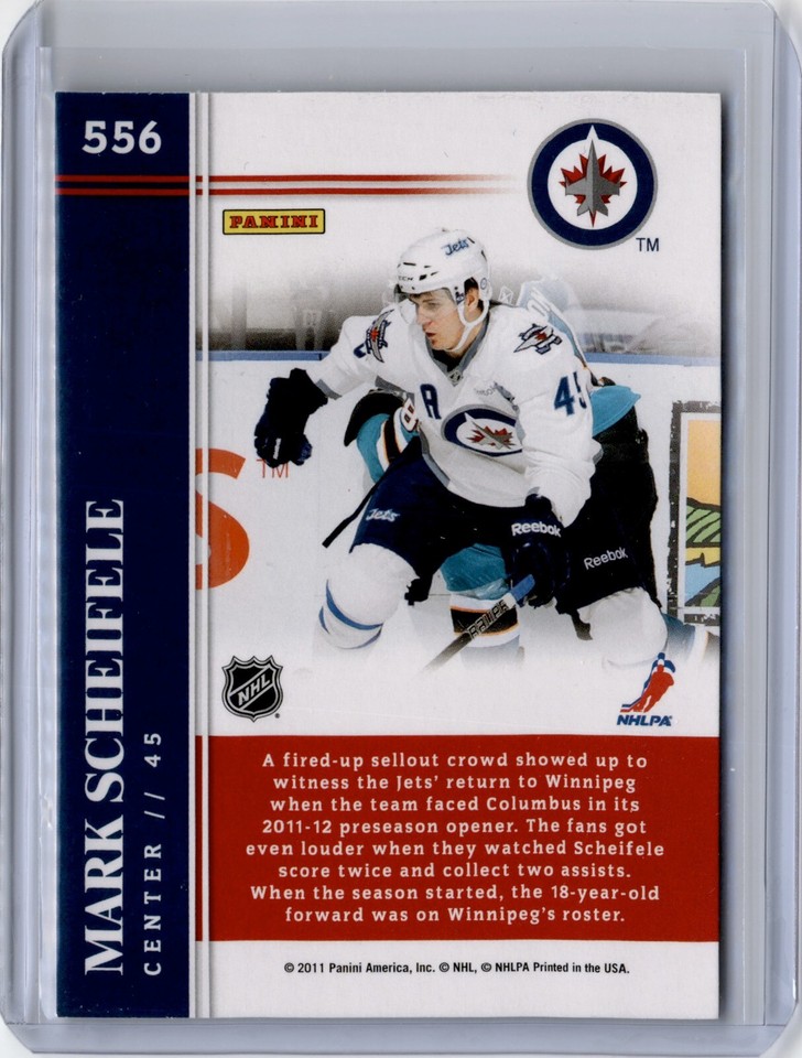 2011-12 Score Hot Rookies Mark Scheifele #556 Rookie RC | eBay