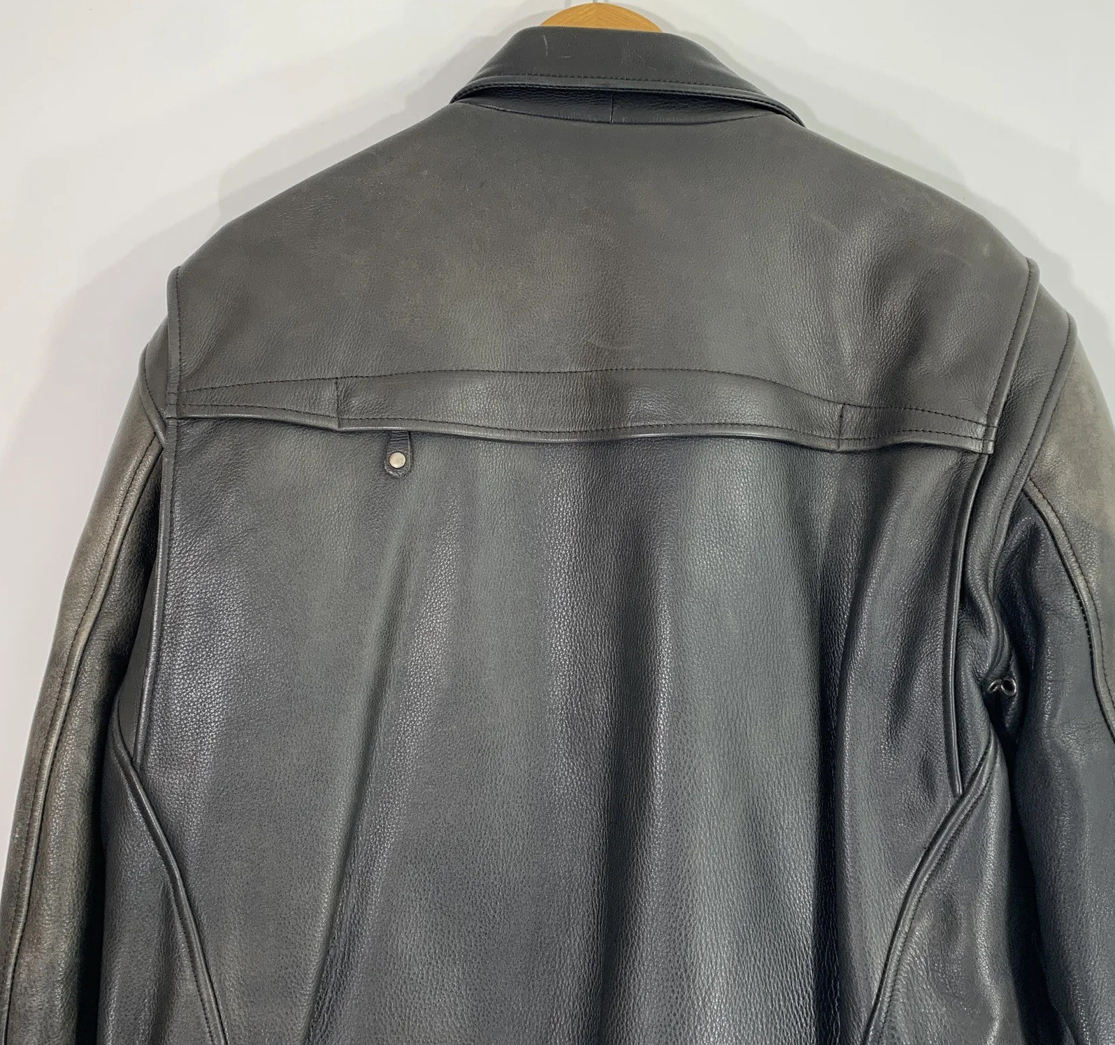 Xpert Motorcycle Heavy Leather Jacket Mens XL Black D… - Gem