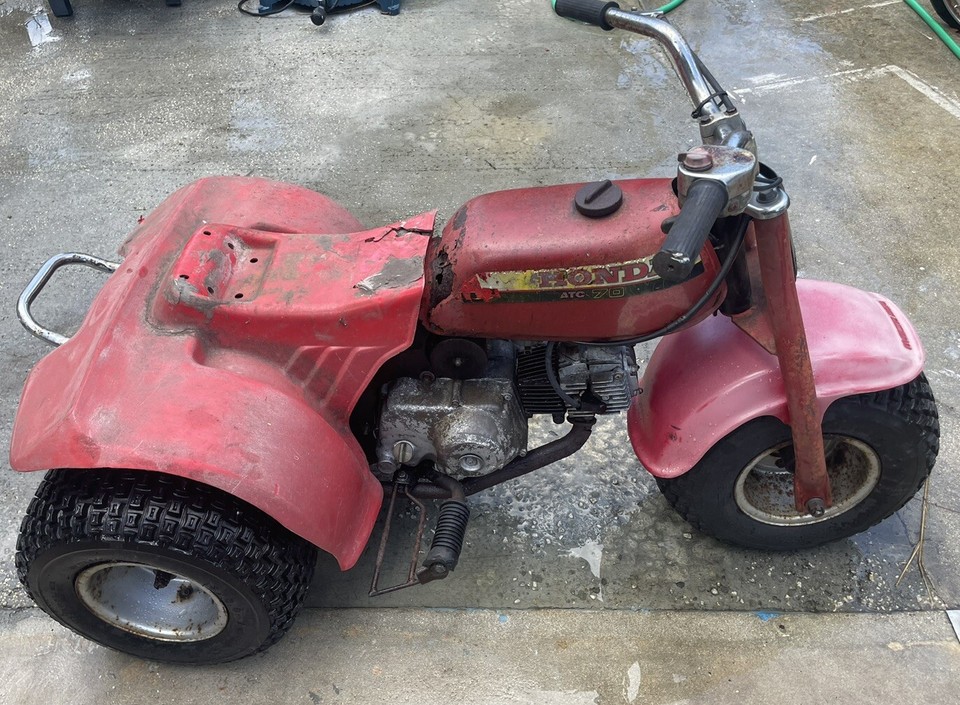 1978-1983 Honda Atc 70 ATC70 Parts Front Wheel Plus More Parts ...