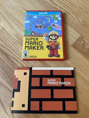Super Mario Maker Bundle (Wii U, 2015) Game and Art Booklet 45496903756 ...