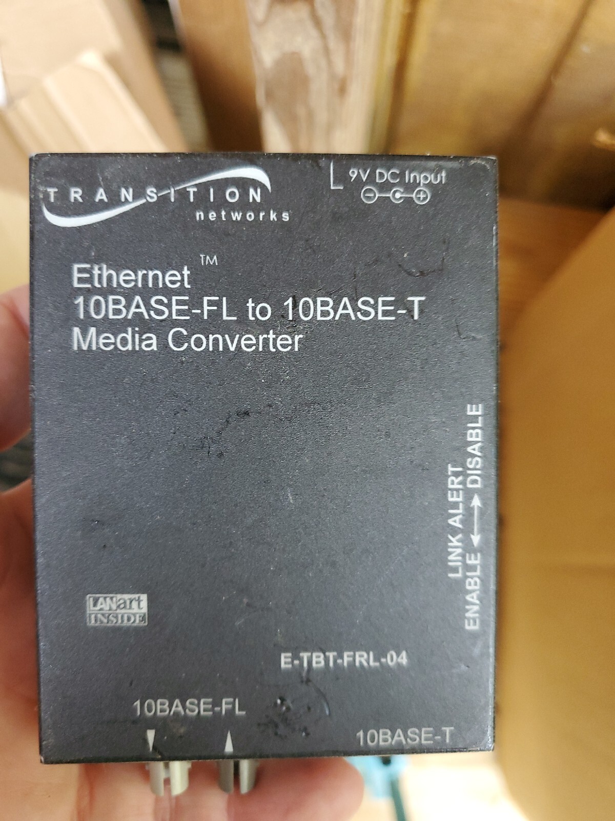 E-TBT-FRL-03 ETHERNET 10BASE-FL TO 10 BASE-T MEDIA CONVERTER. Lot Of 4 ...