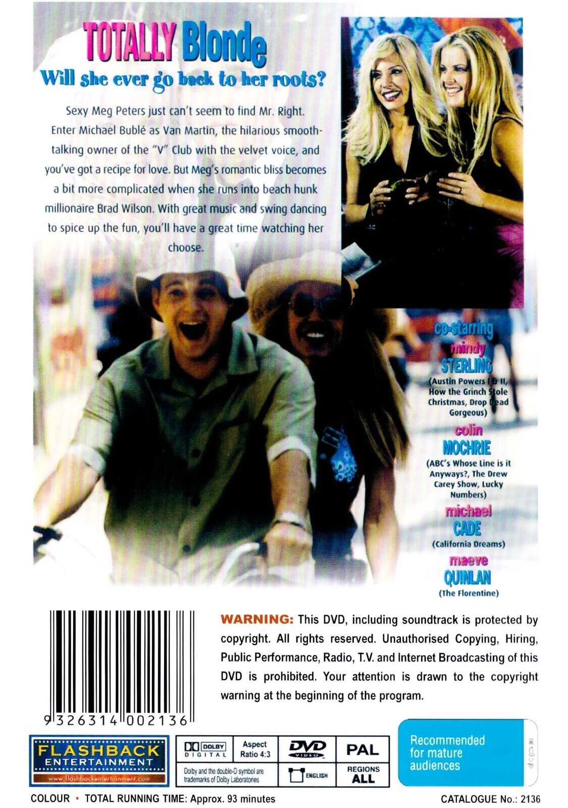 Totally Blonde DVD Comedy Aus Stock Disc Excellent 9326314002136 | eBay