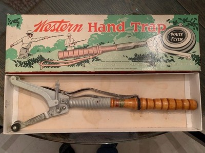 Vintage 1950s Western Hand Trap Clay Pigeon Thrower In Box | eBay