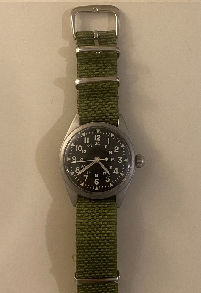 Benrus MIL-W-3818B DTU-2A/P Vietnam Era Military Field Wrist Watch ...